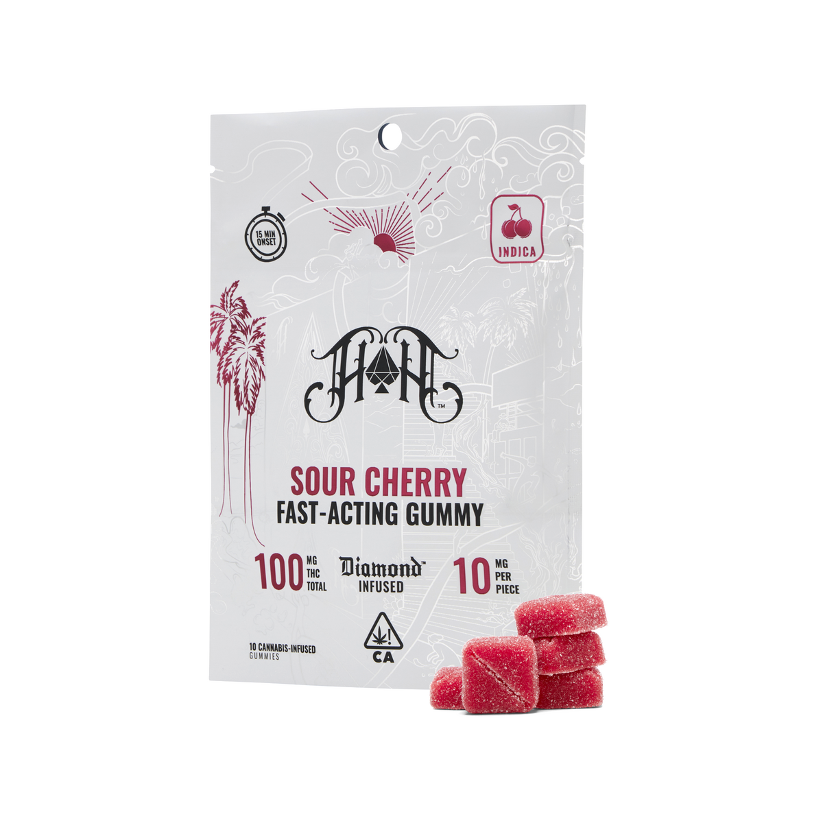 Buy Heavy Hitters Sour Cherry | Indica - Fast-Acting Gummies - 100mg ...