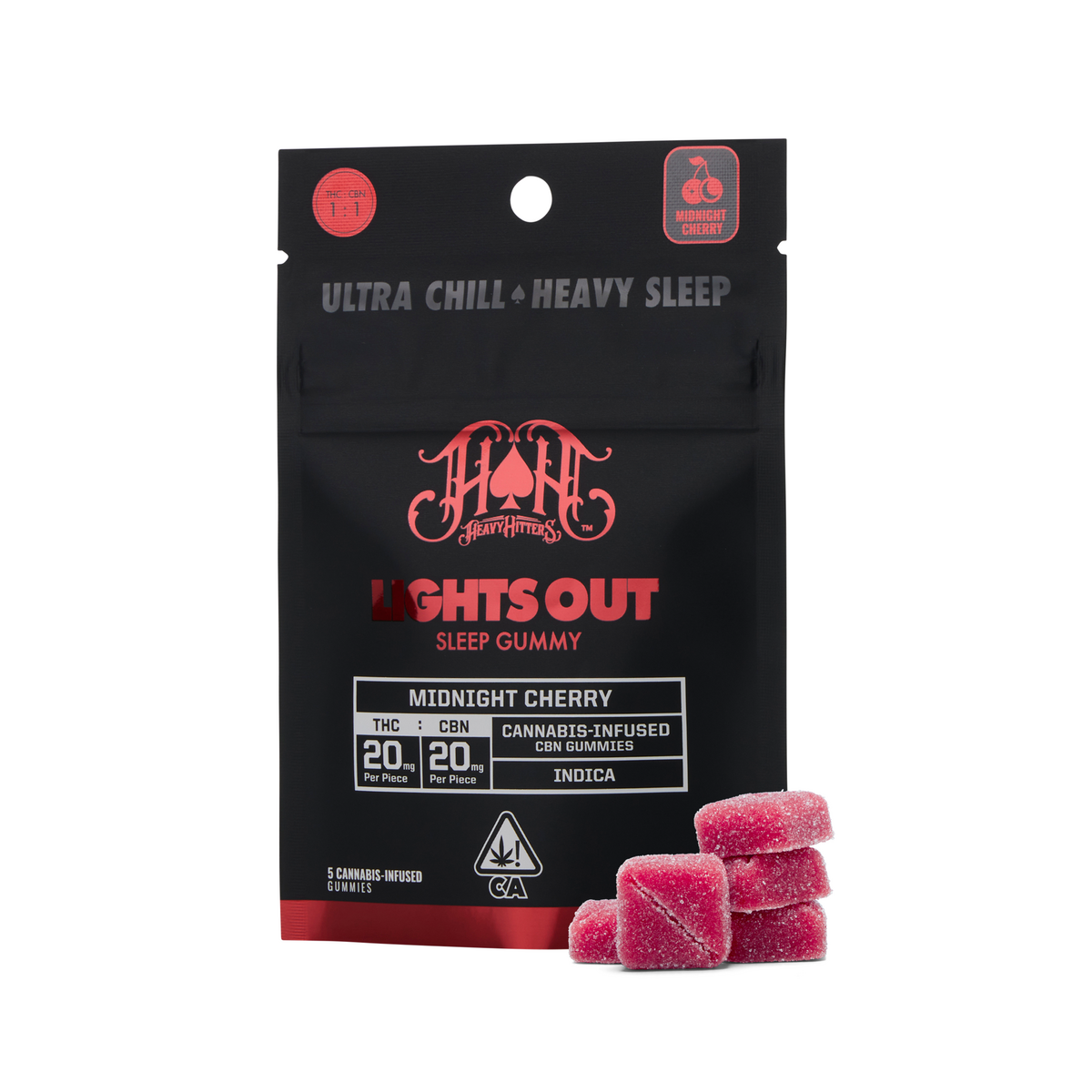 Buy Heavy Hitters Midnight Cherry | Indica - Lights Out CBN Sleep ...