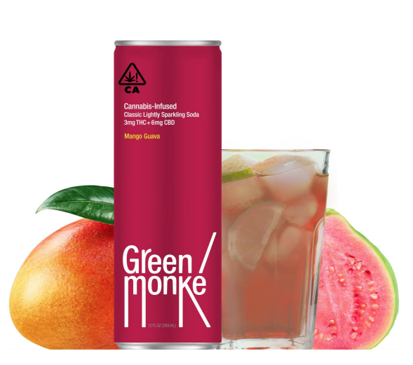 Buy Green Monké Mango Guava [12oz] (6mg CBD/3mg THC) - Cookies Mission ...