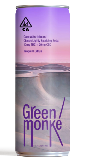 Buy Green Monké Tropical Citrus (20mg CBD/10mg THC) - Cookies Mission ...